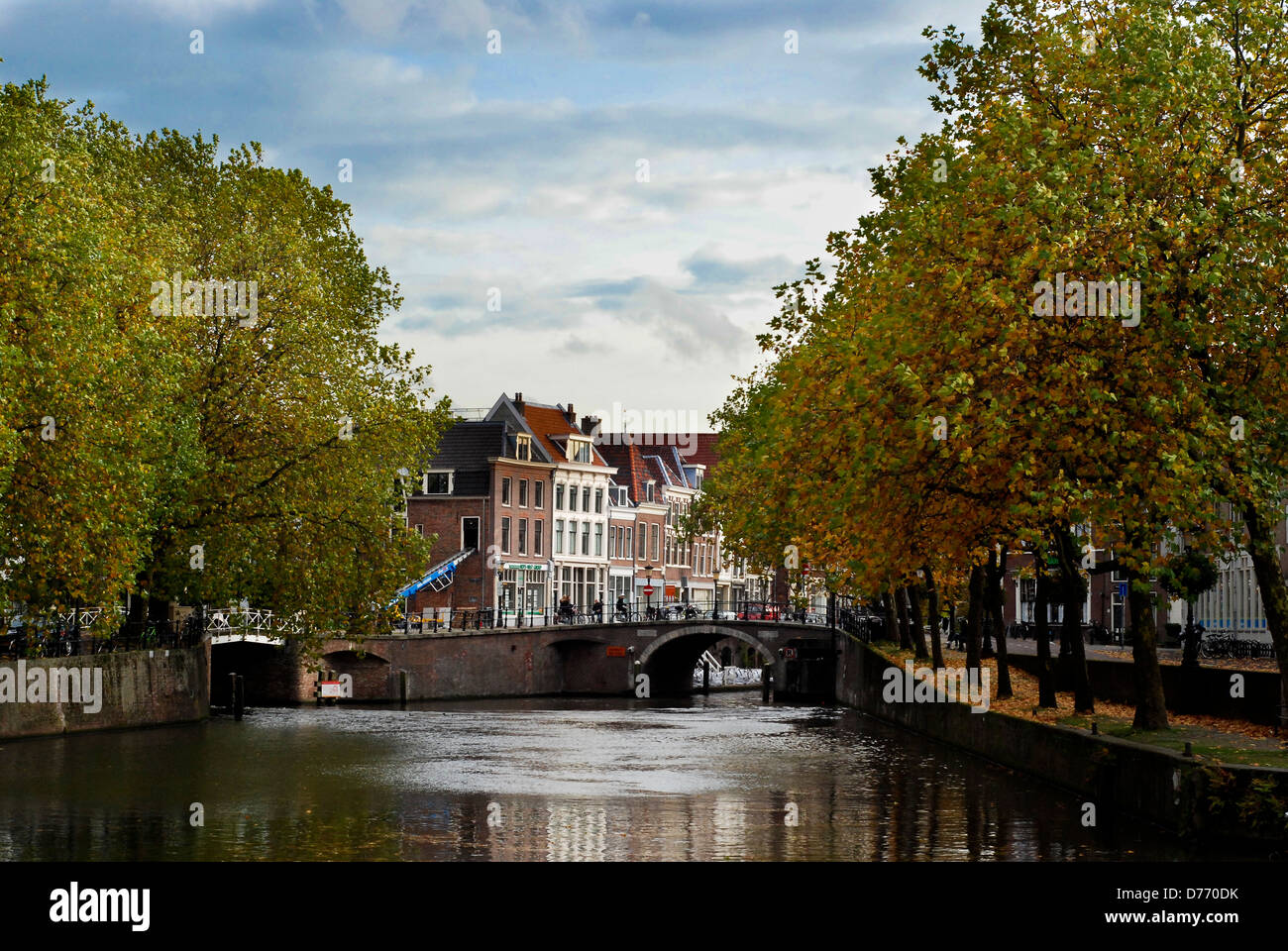 Beautiful dutch cityscape with traditional water canal, Amsterdam Stock ...