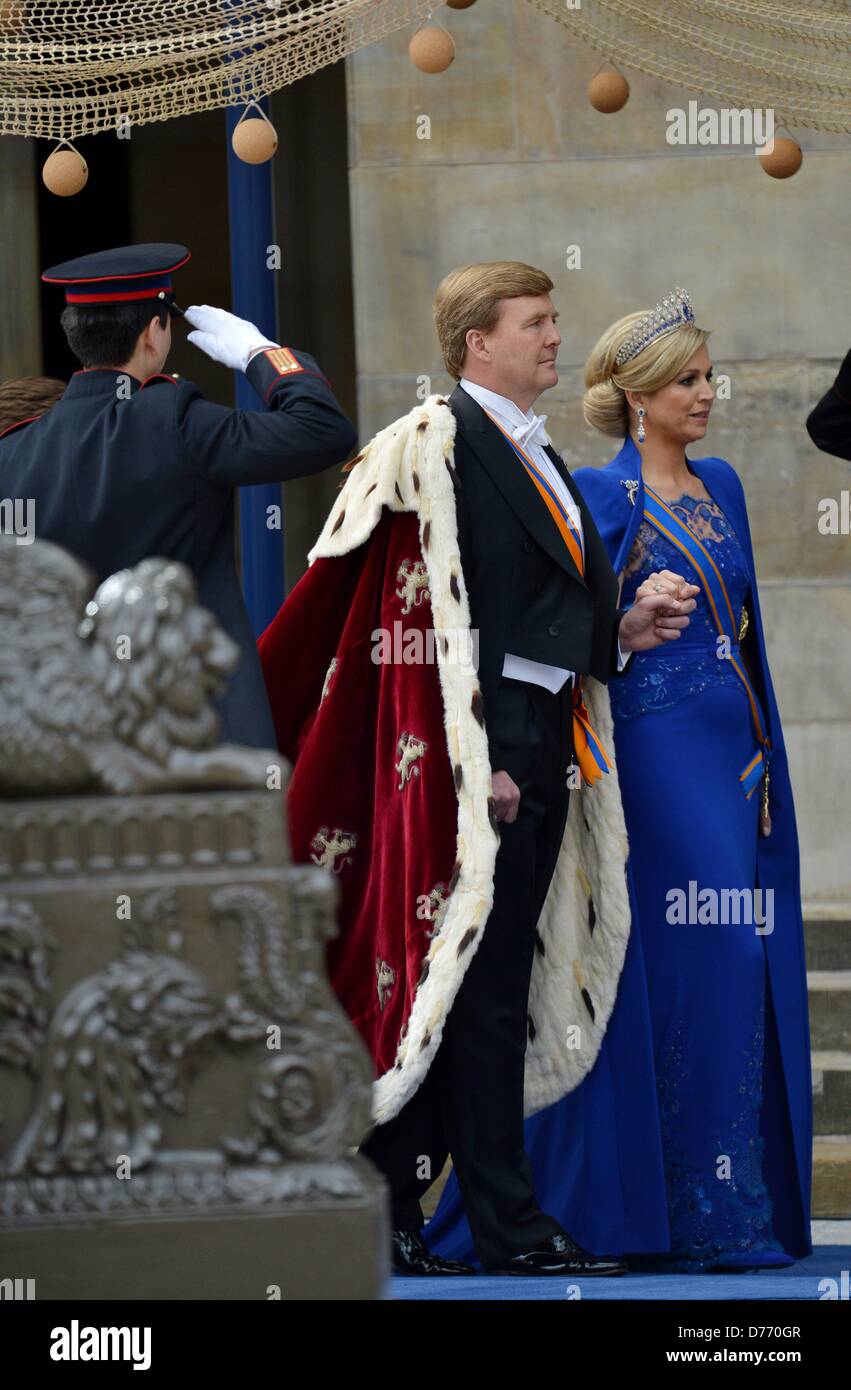 Amsterdam, Netherlands. 30th April 2013. Dutch King Willem-Alexander ...