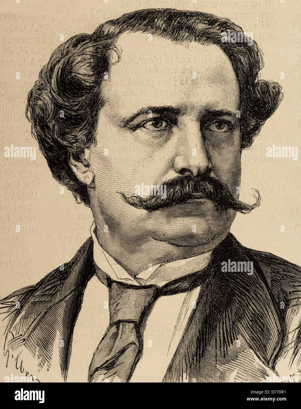 Charles Hugo (1826-1871). Second son of Victor Hugo. Journalist ...