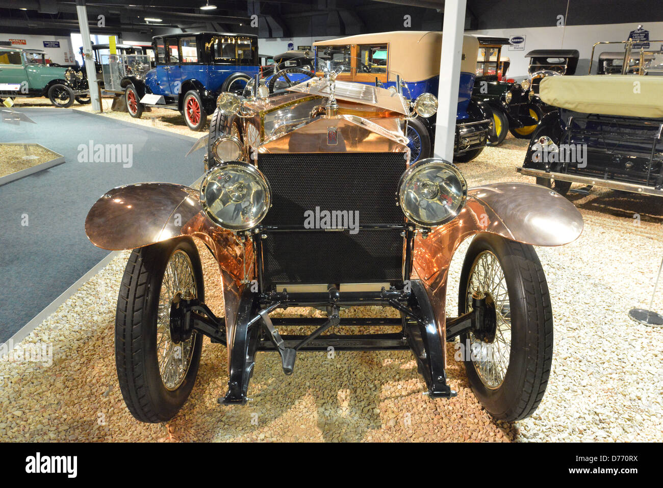 Copper Rolls Royce Stock Photo - Alamy