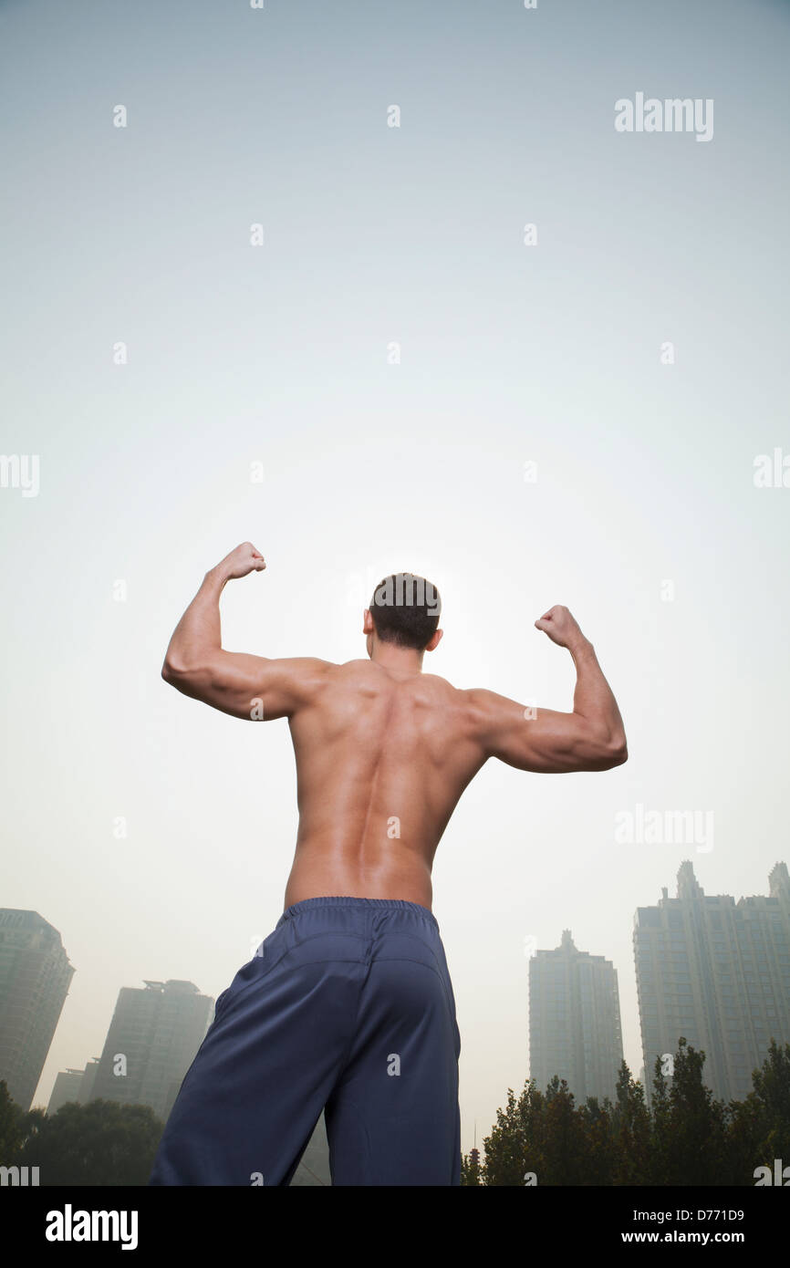 Muscular Man's Back Stock Photo - Alamy