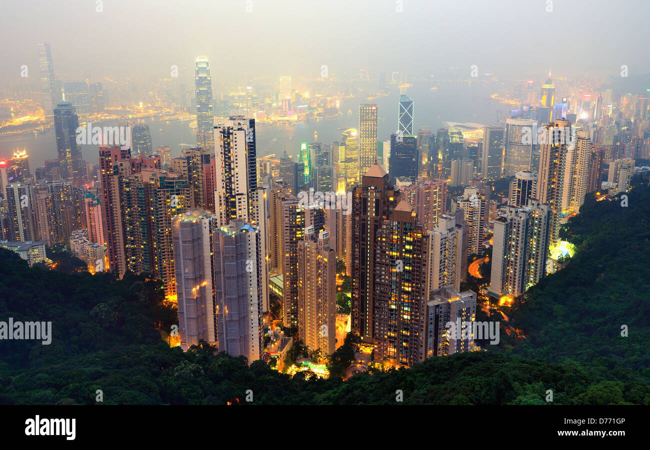 Skyline aerial view hong kong hi-res stock photography and images - Alamy