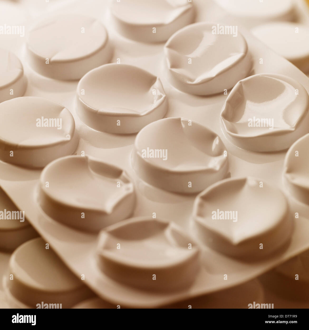 Used package pharmaceutical medicine tablets close-up Stock Photo - Alamy