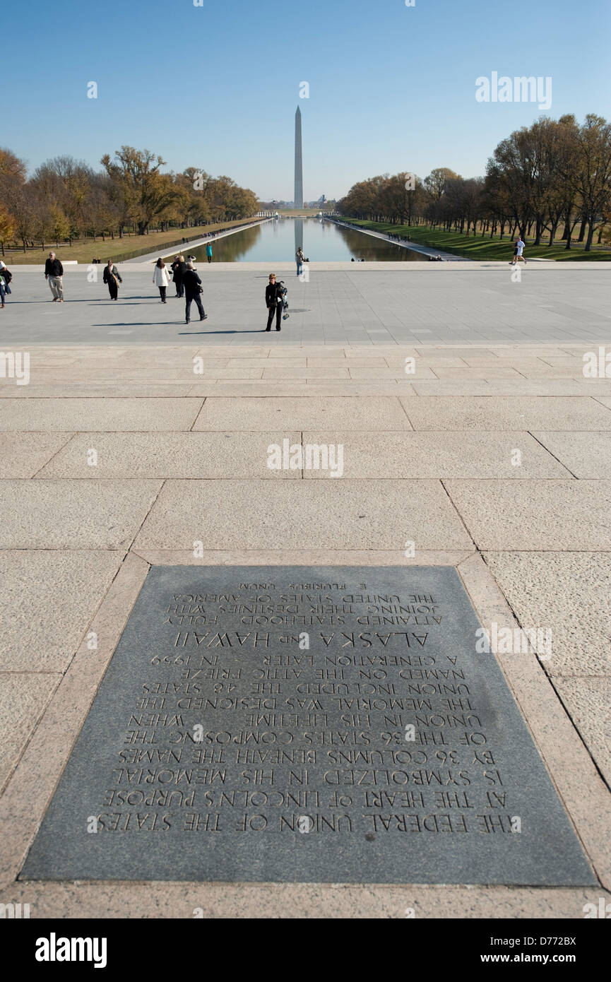 View Washington Monument Reflecting Pool steps Lincoln Memorial on ...