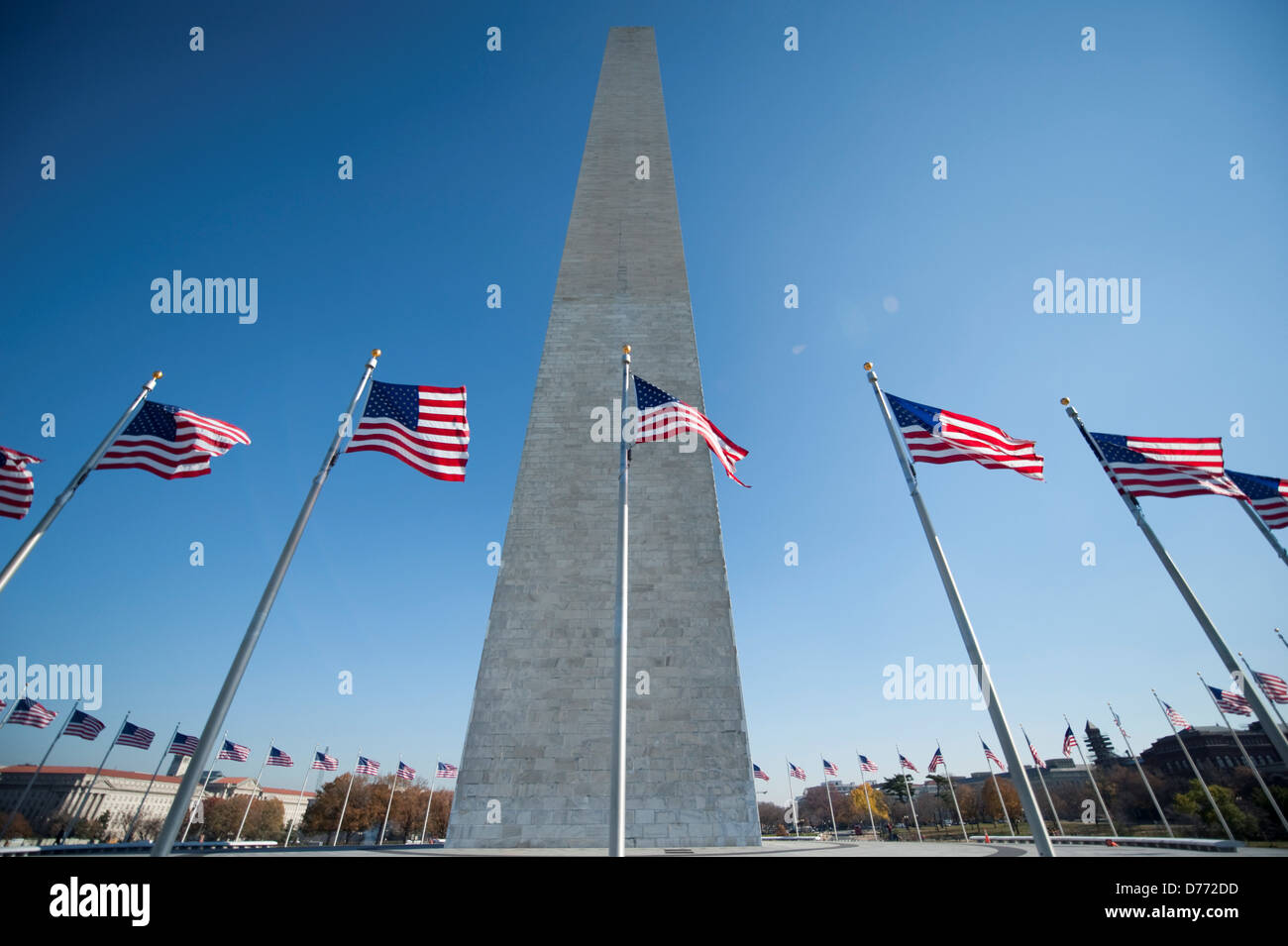 The Washington Monument on National Mall Washington DC USA Stock Photo ...