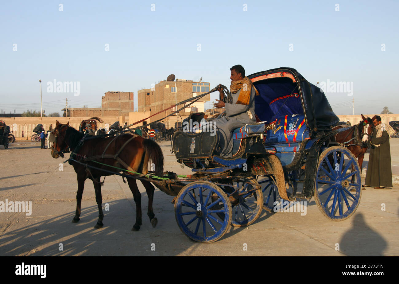 Egyptian horse carriage edfu egypt hi-res stock photography and images ...