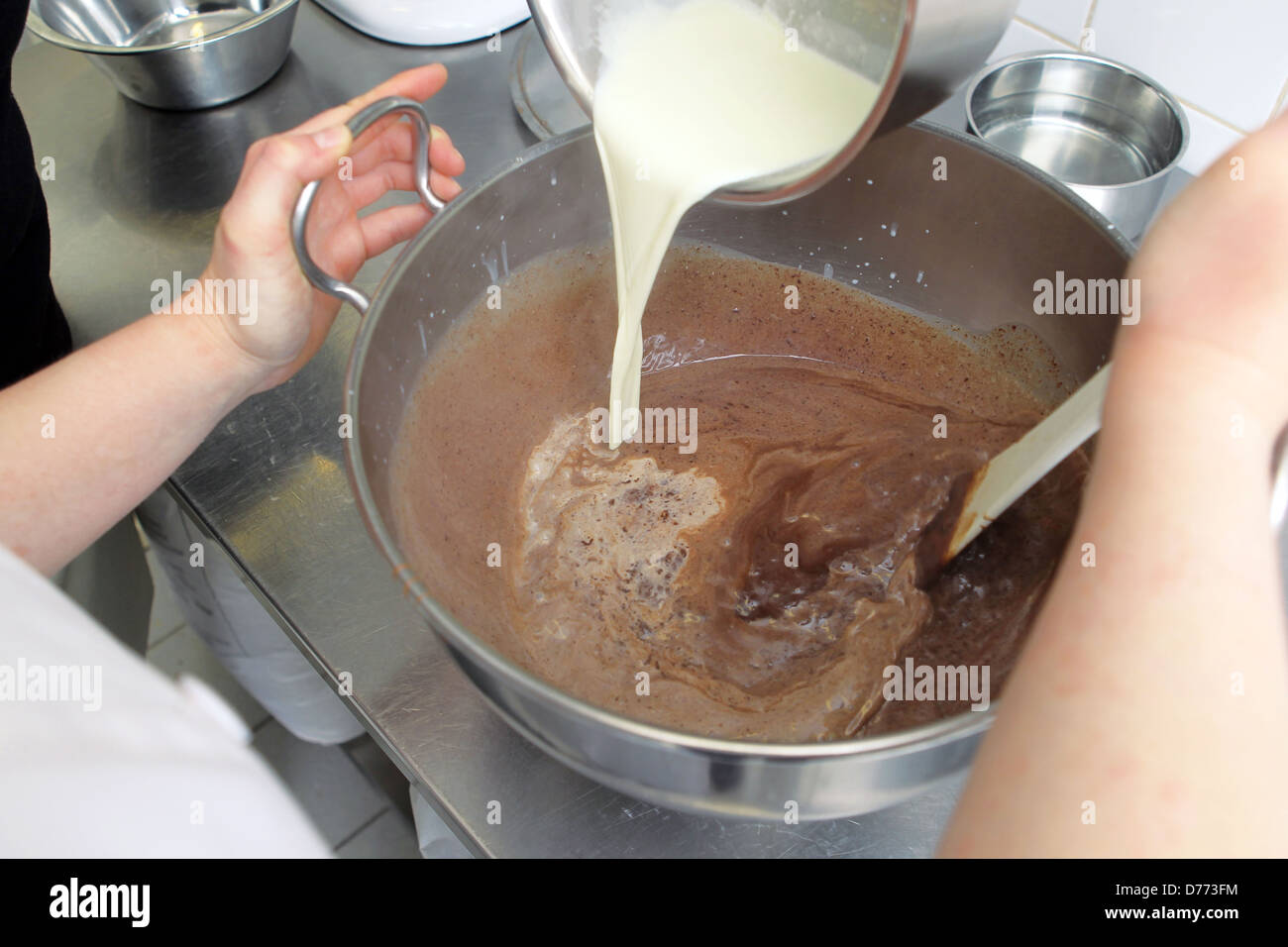 Handewitt, Germany, in a chocolate factory Stock Photo - Alamy