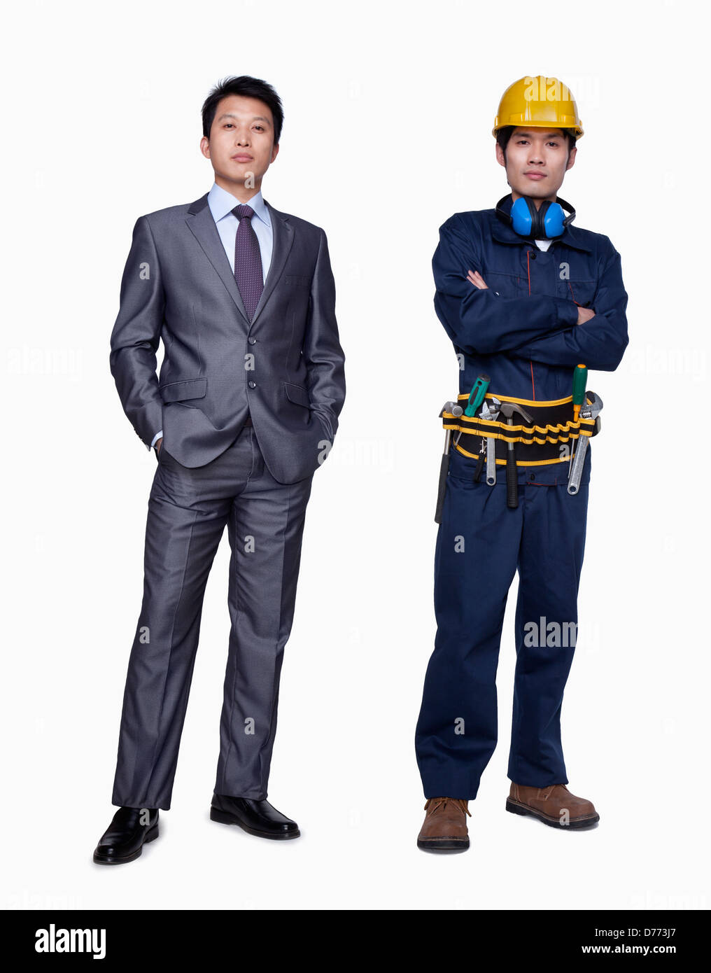 Digital construction worker Cut Out Stock Images & Pictures - Alamy