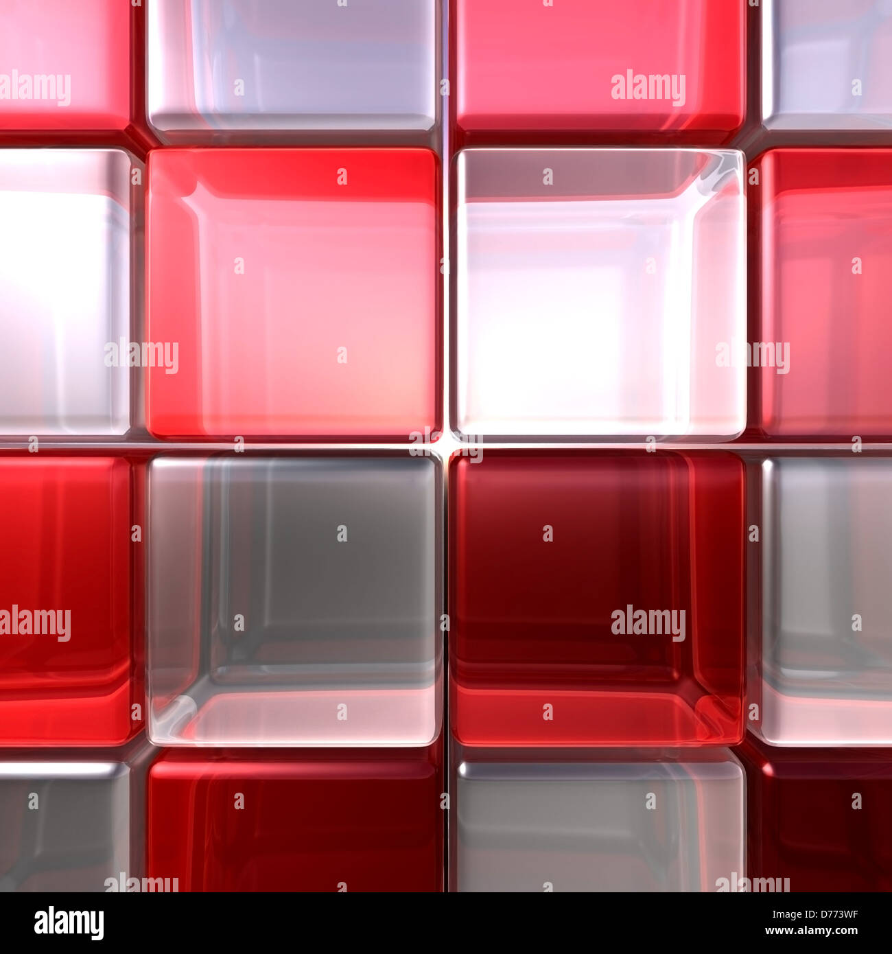 Red and white cubes Stock Photo - Alamy