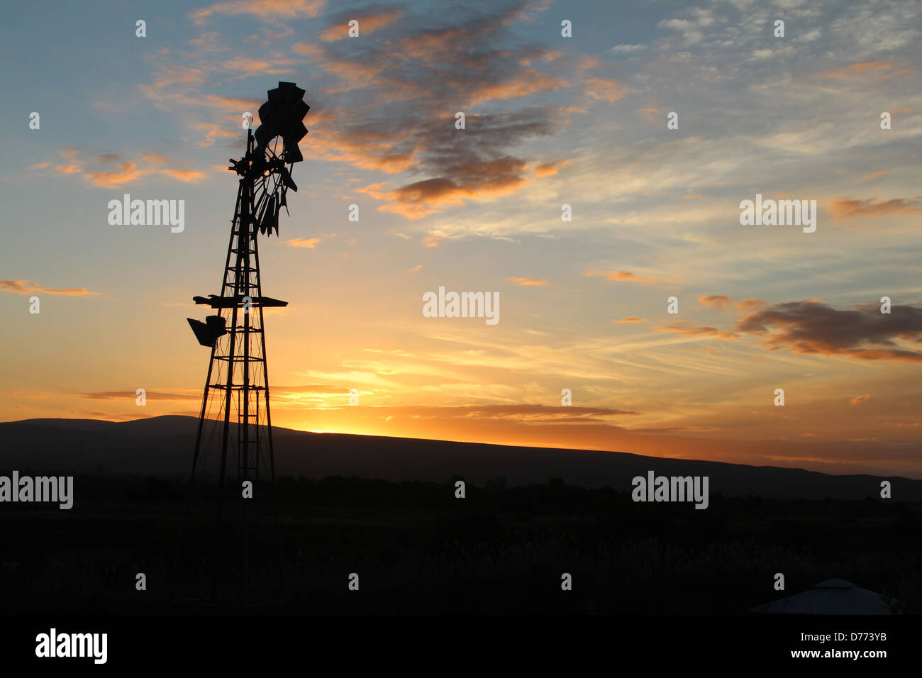 Sunset over Little Karoo, South Africa Stock Photo - Alamy
