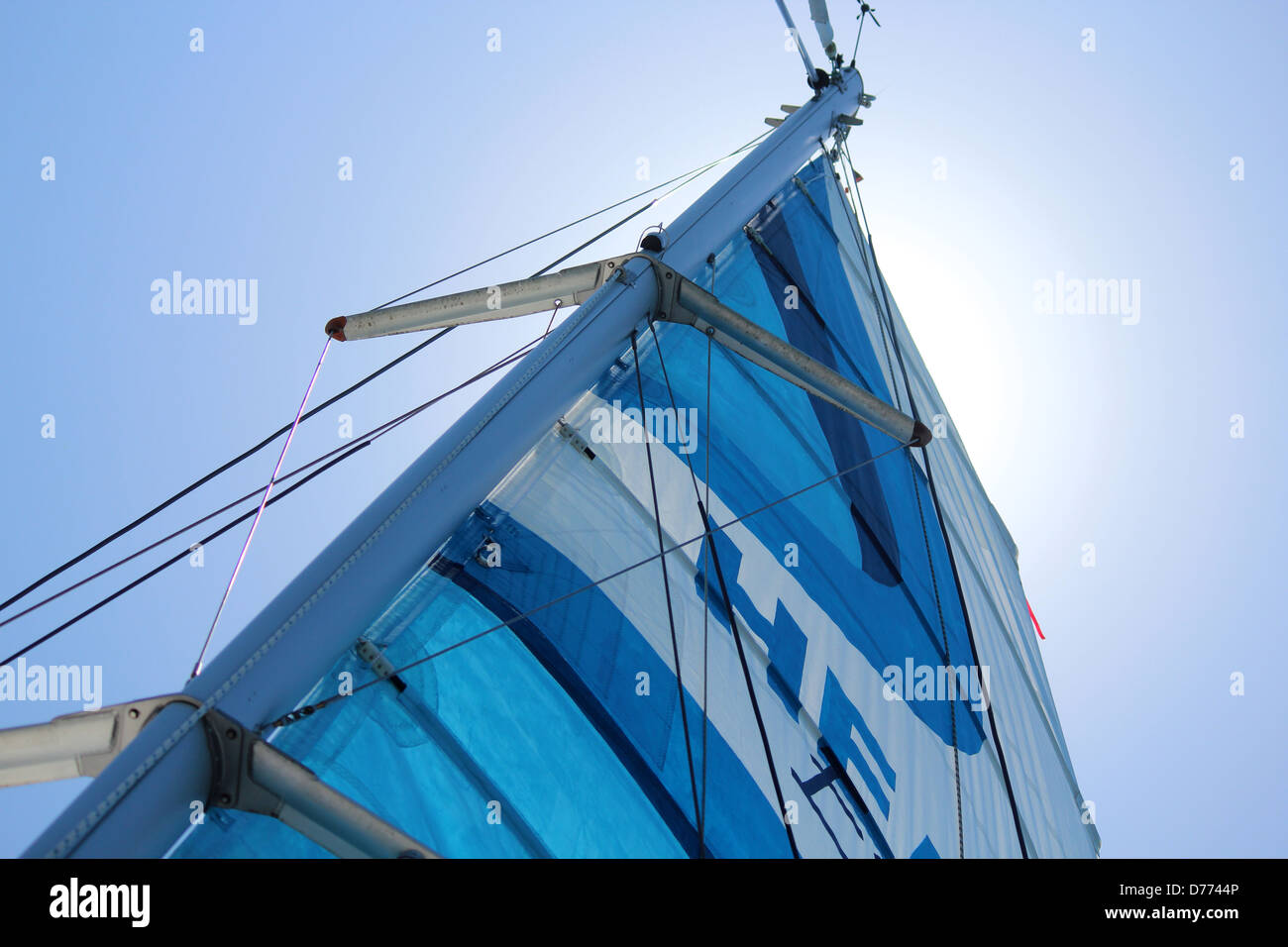 Sailing in the summer sun Stock Photo - Alamy