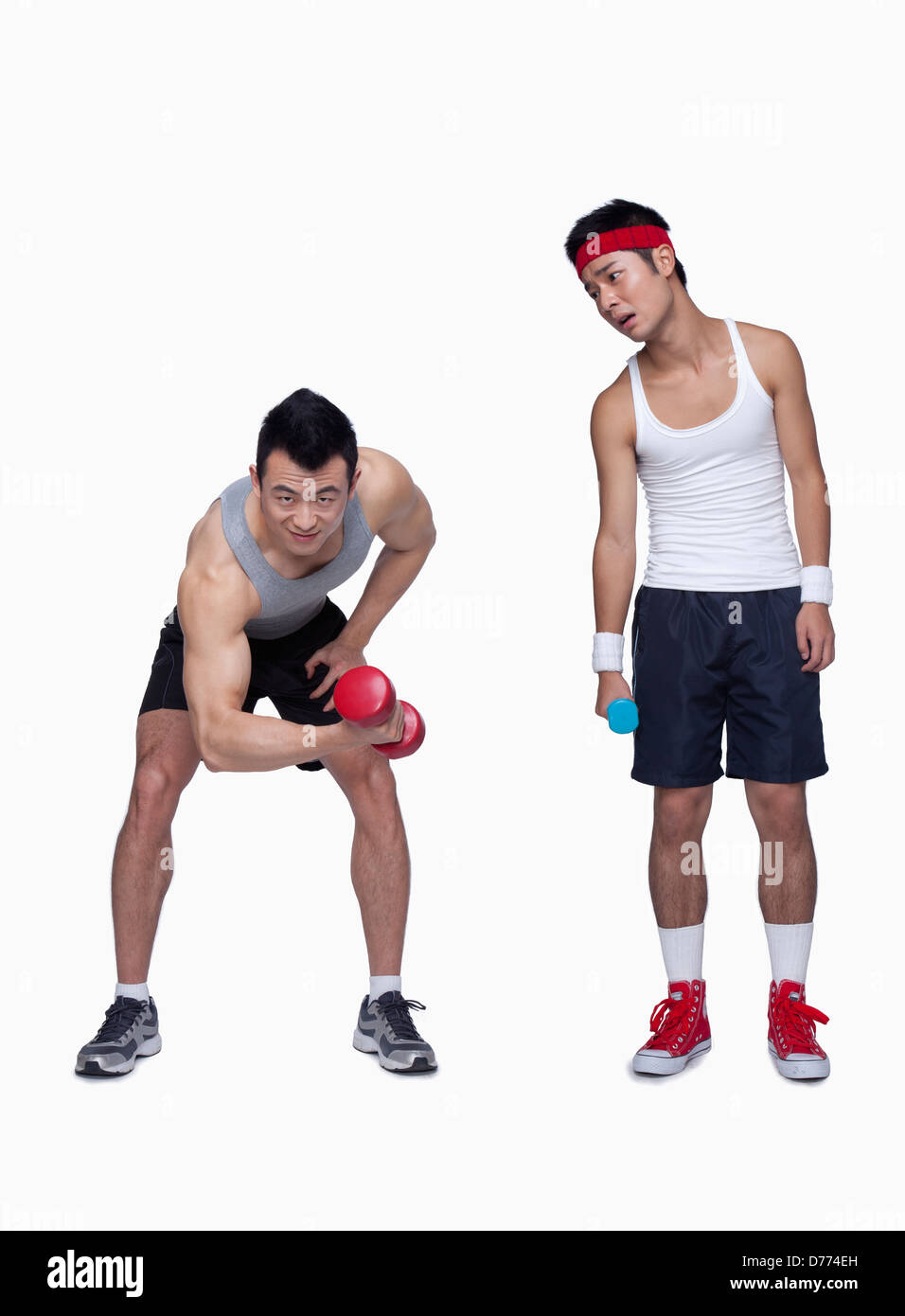 athletic man and workout beginner Stock Photo - Alamy