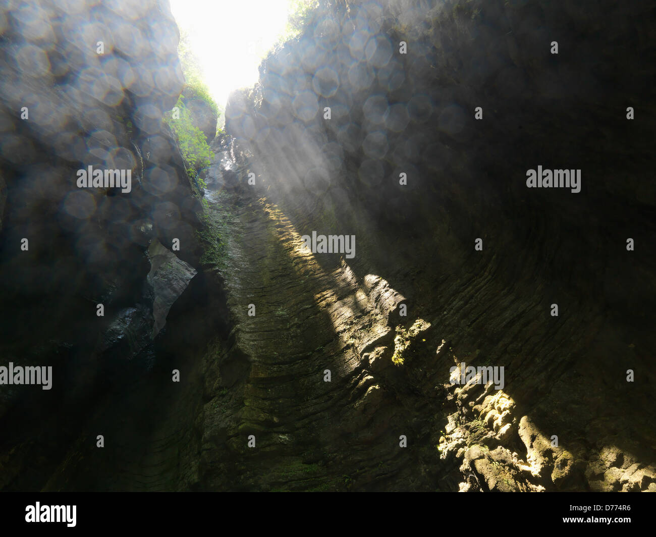 Indoor waterfall cave hi-res stock photography and images - Alamy