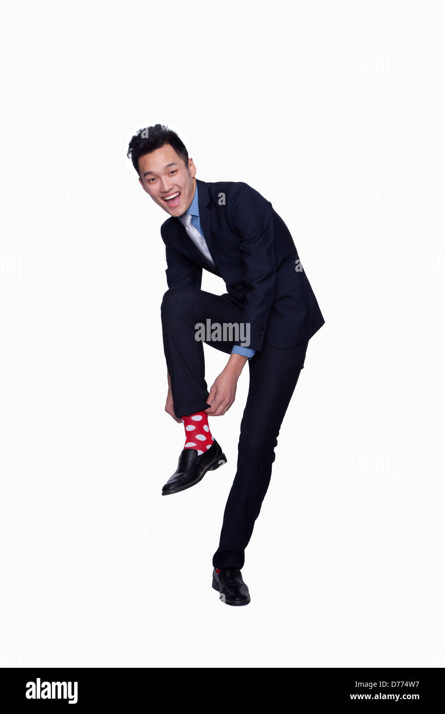 Red socks and suit hi-res stock photography and images - Alamy