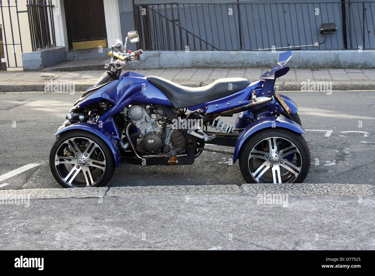 Smart road going quad bike parked on the streets of Plymouth, Devon ...