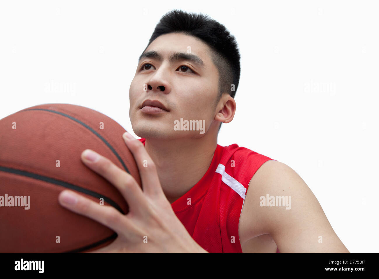 Basketball Player Lining Up His Shot Stock Photo - Alamy