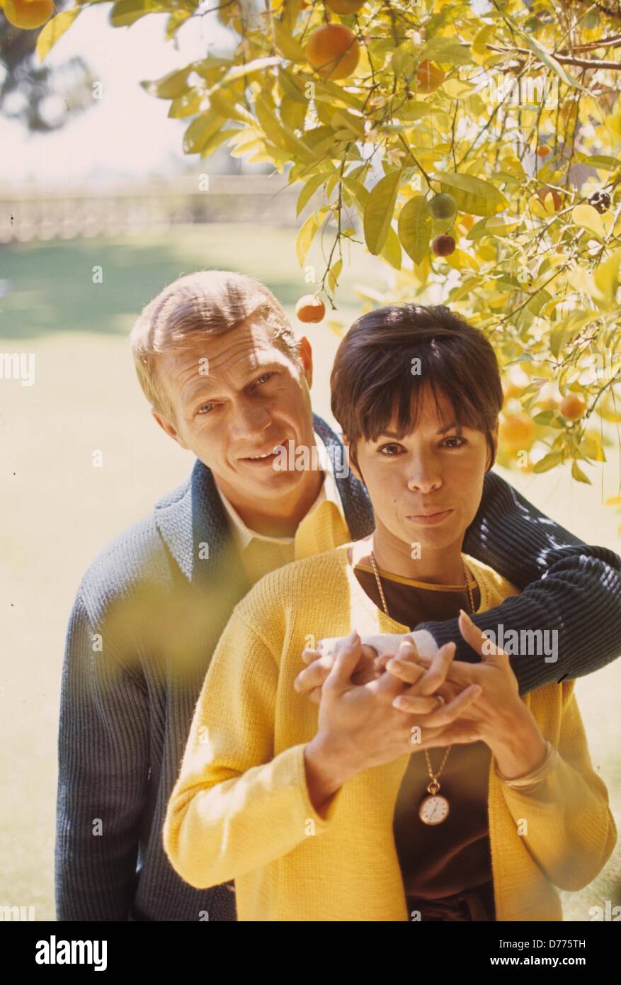 STEVE MCQUEEN with wife.tl20529.Supplied by Photos, inc.(Credit Image ...
