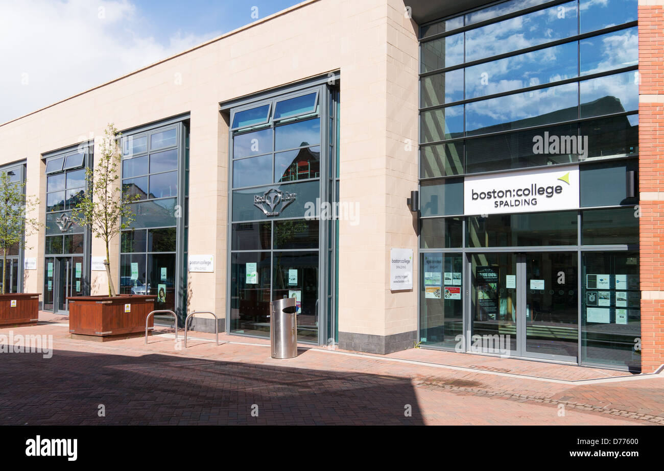 Boston College building Spalding England UK Stock Photo - Alamy