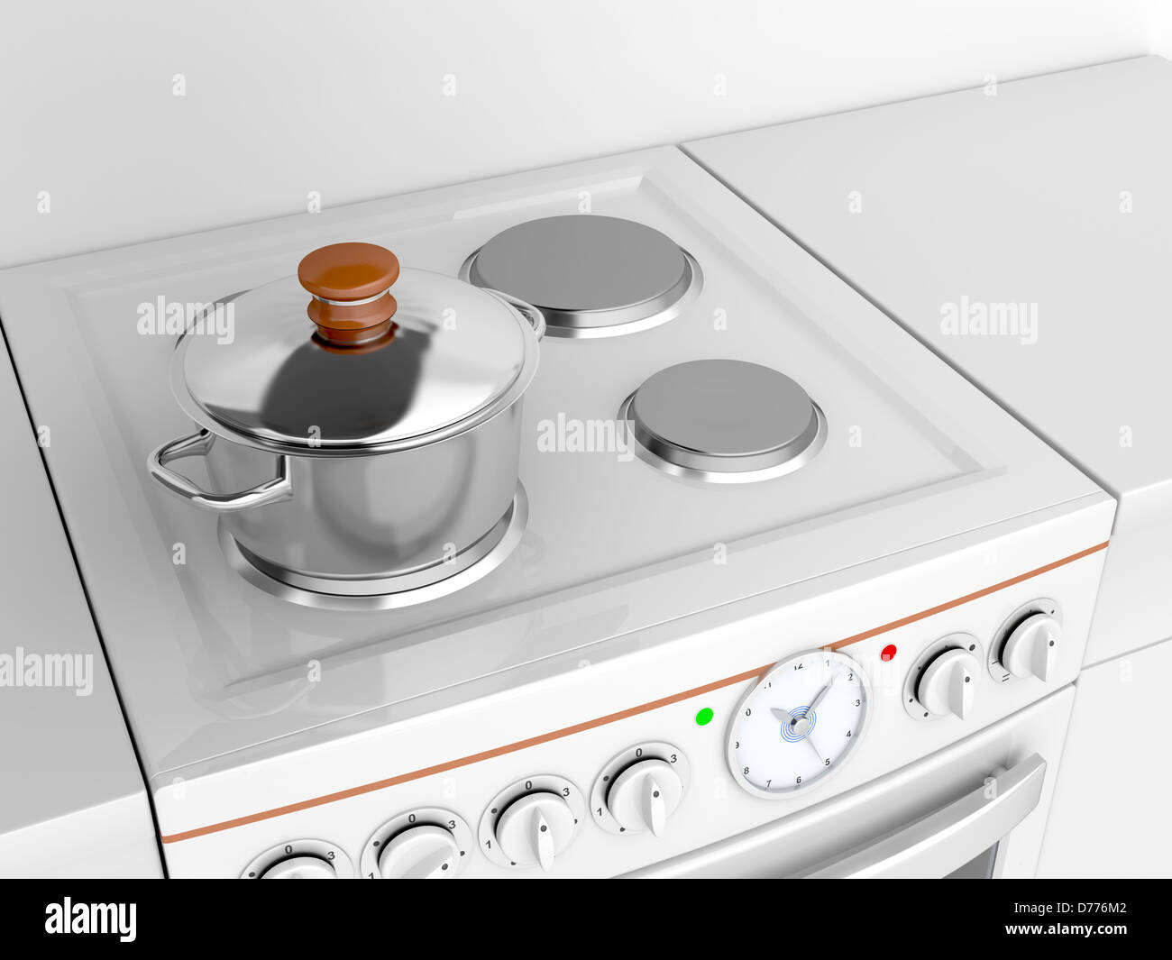 Cooking pot on a stove Stock Photo - Alamy