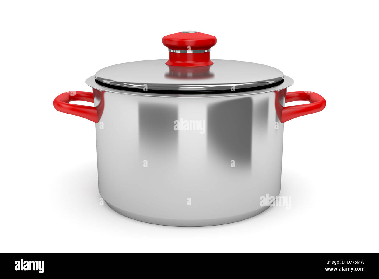 Cooking pot on white background Stock Photo - Alamy