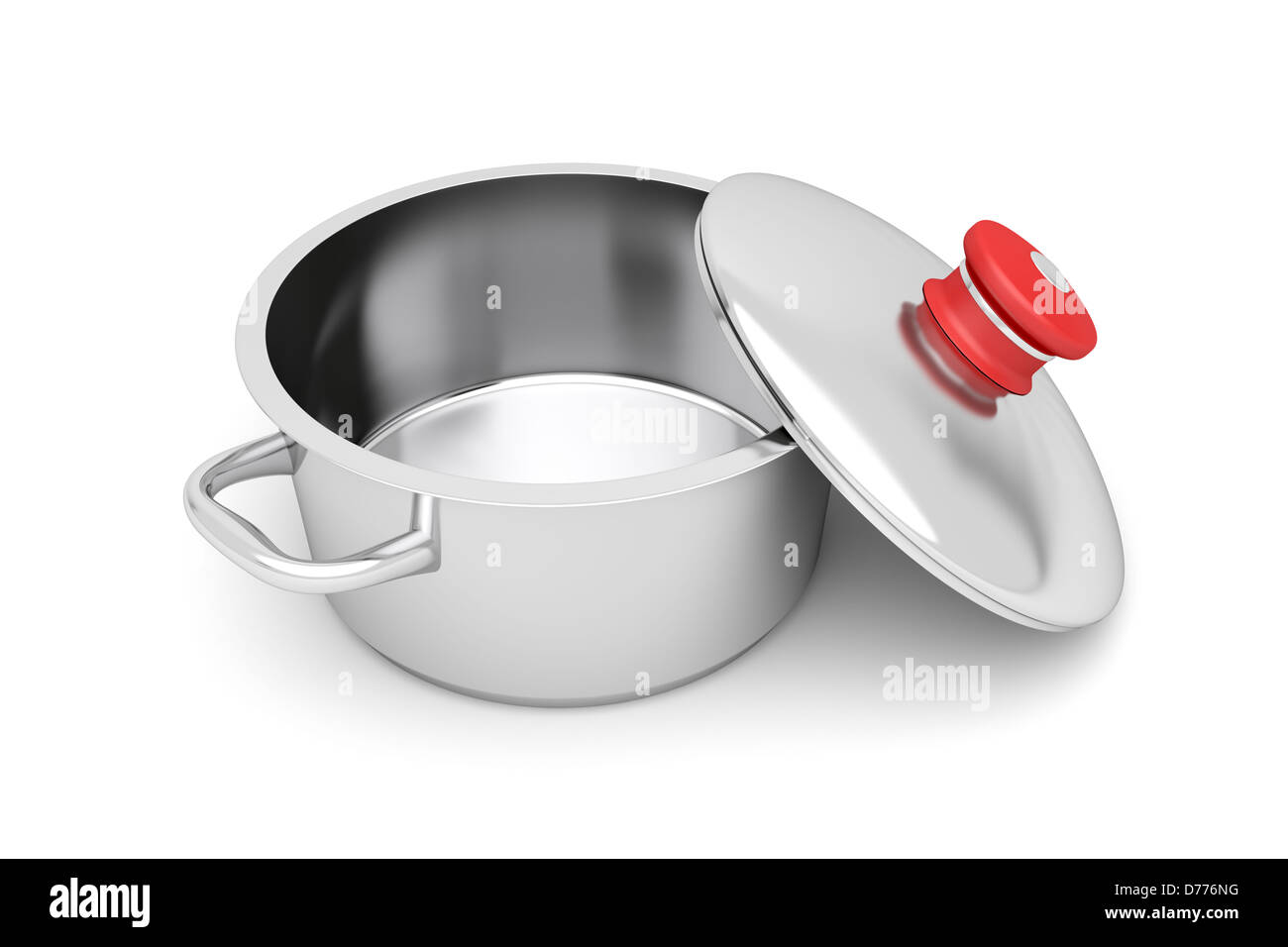 Empty cooking pot on white background Stock Photo - Alamy