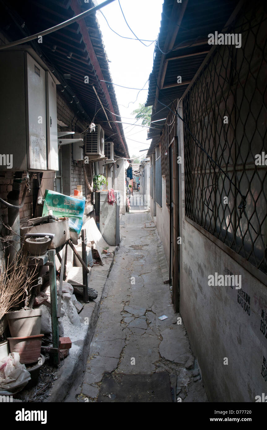 Beijing backstreet, Beijing, China Stock Photo - Alamy