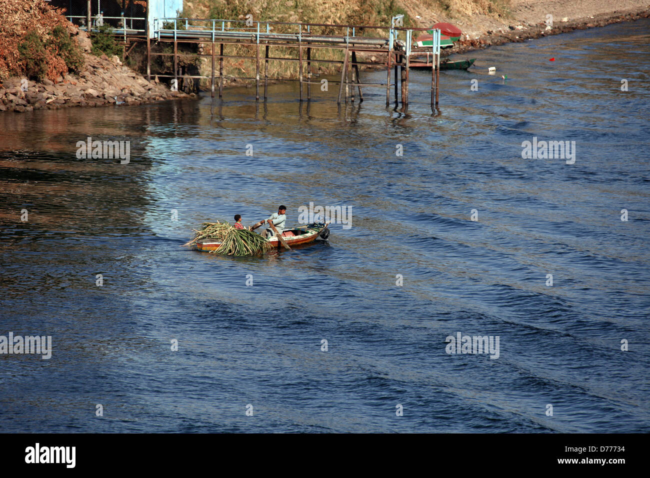 Boy river boat hi-res stock photography and images - Alamy