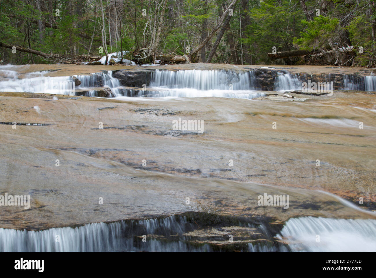 Ledge Brook during the spring months in the White Mountains, New ...