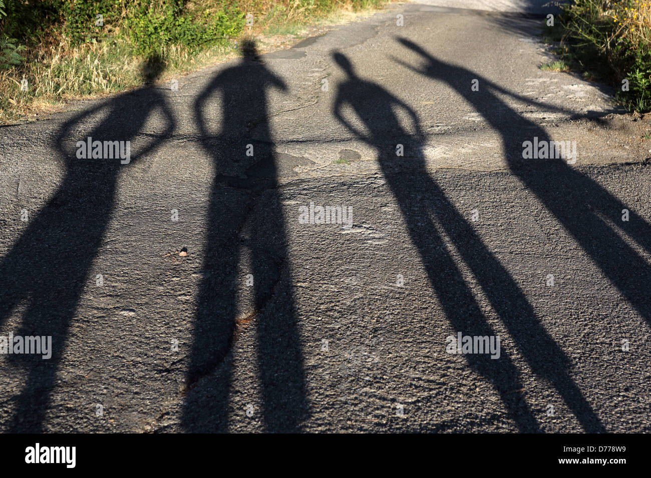 Asphalt female shadow hi-res stock photography and images - Alamy