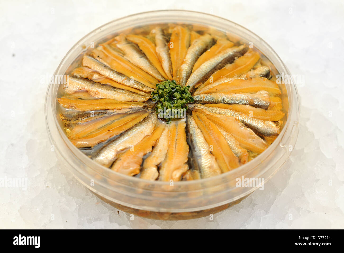 smoked anchovy fillets Stock Photo - Alamy