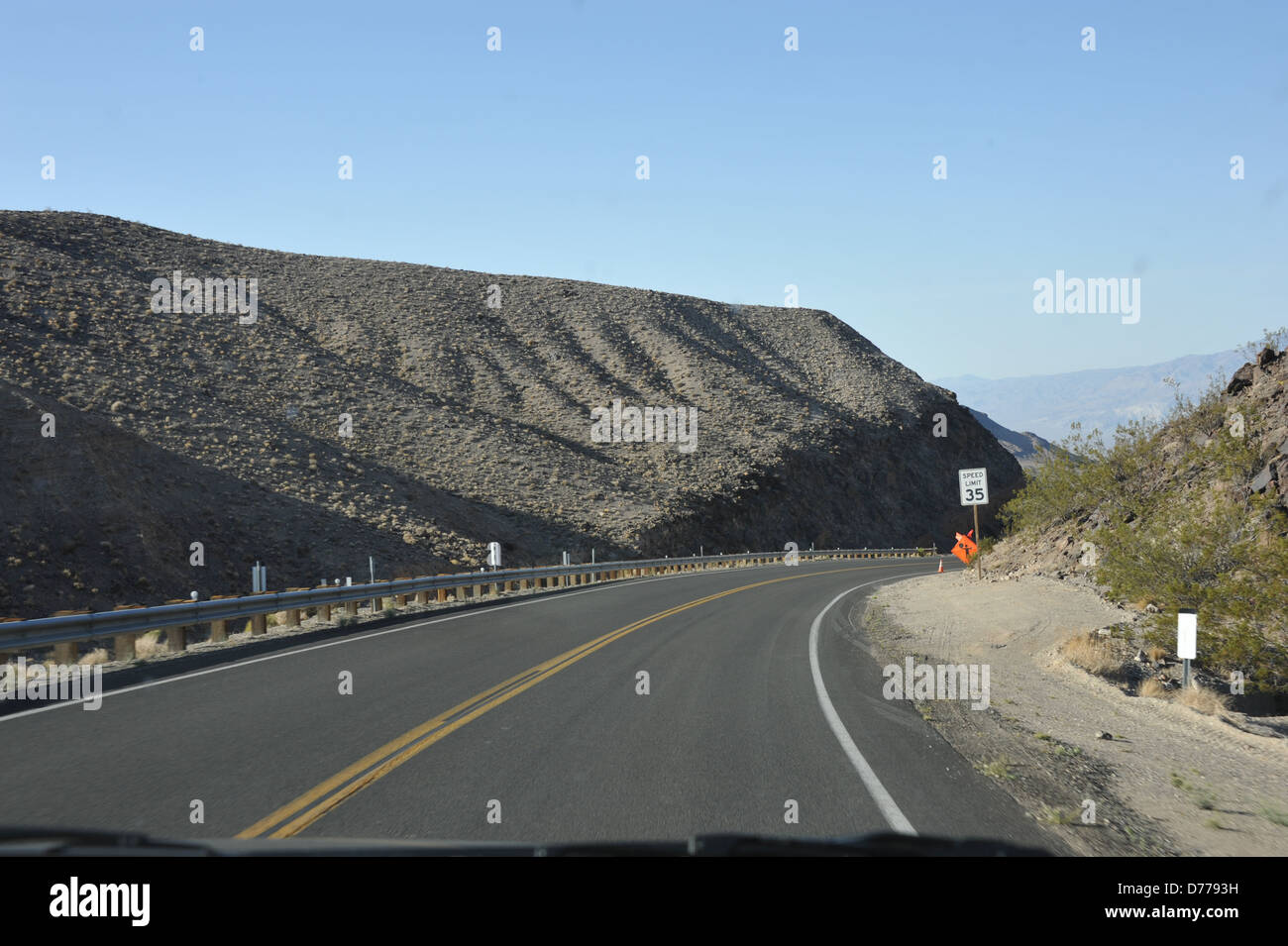 Highway 190 and scenery in Nevada, America Stock Photo - Alamy