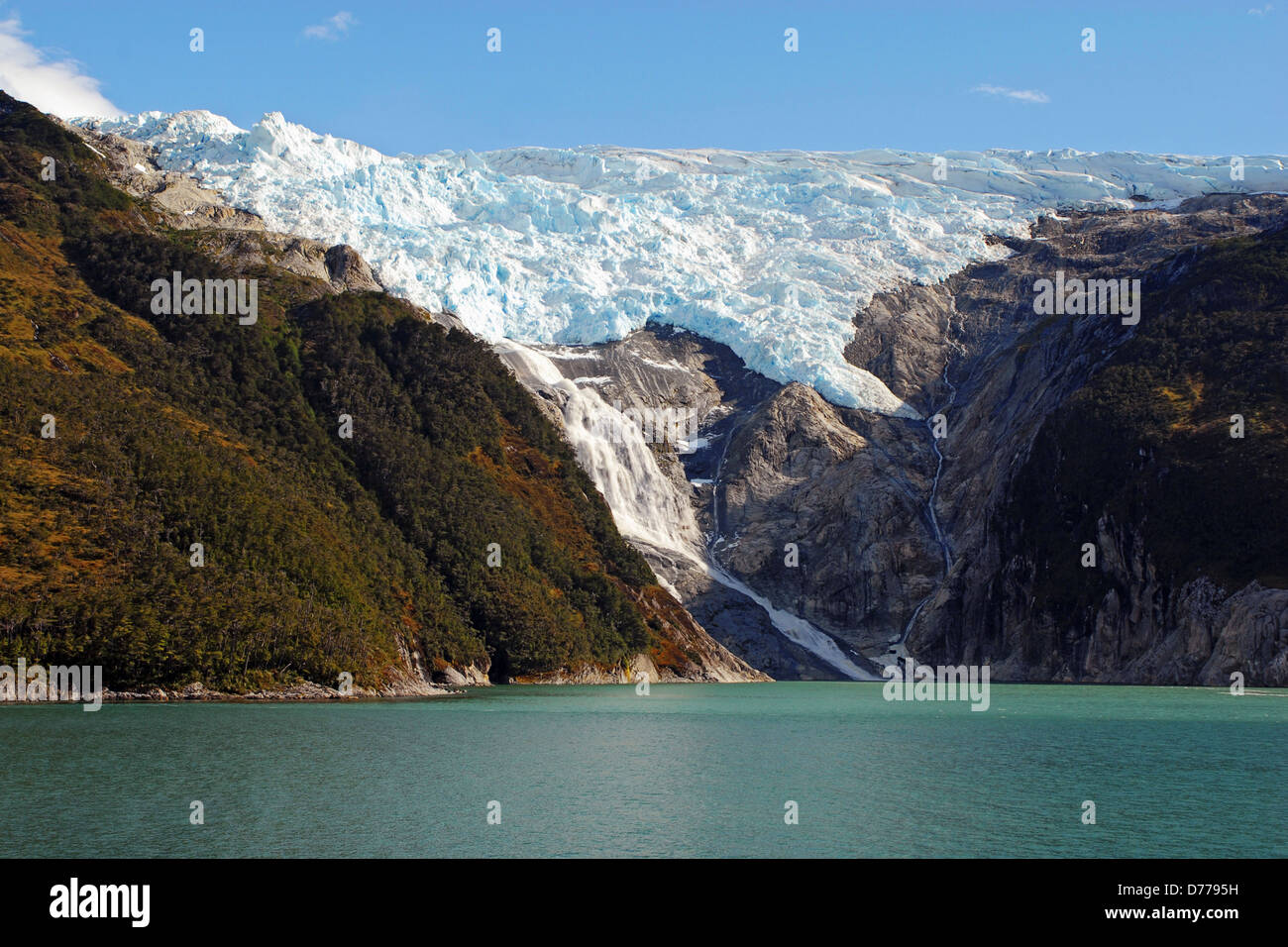 Glacier Romanche Glacier Beagle Channel Stock Photos & Glacier Romanche ...