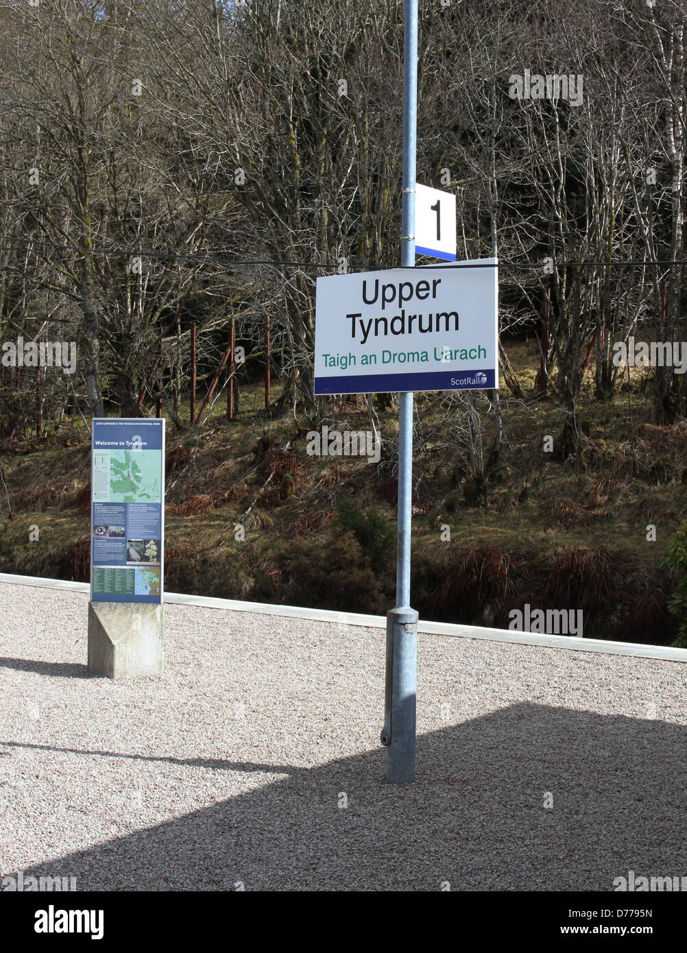 Upper Tyndrum railway station Scotland April 2013 Stock Photo - Alamy