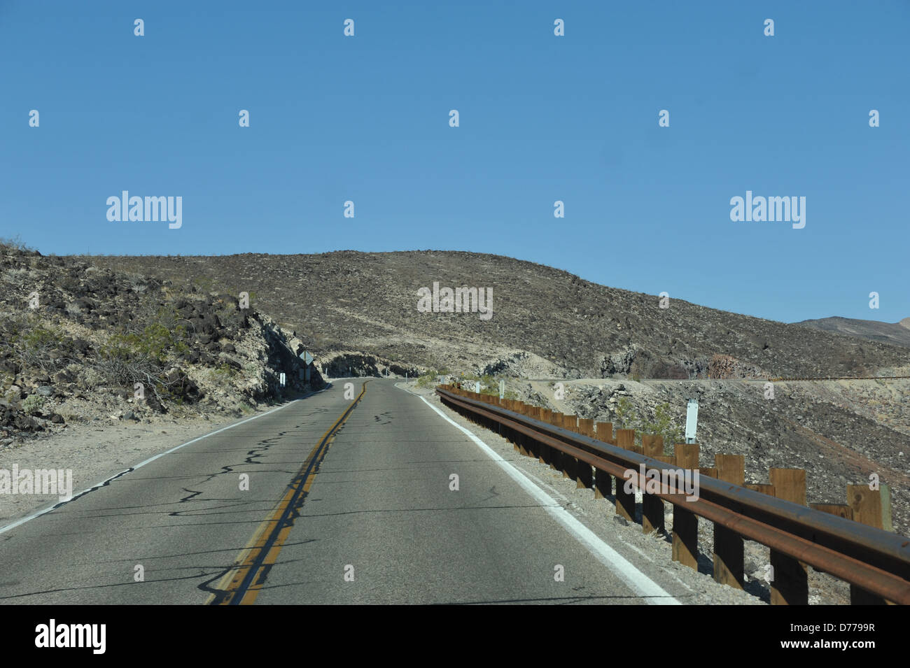 Highway 190 and scenery in Nevada, America Stock Photo - Alamy