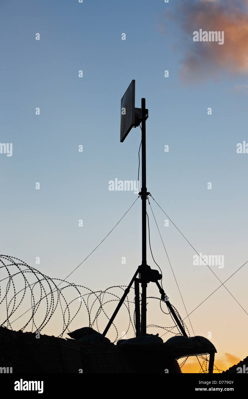 Communication Antenna at U.S. Marine Corps Forward Operating Base in ...