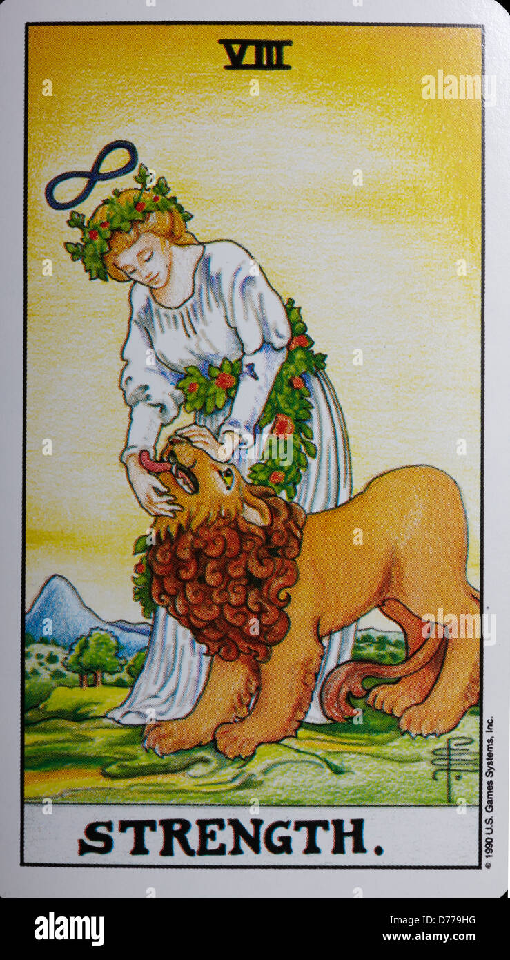 Strength tarot card hi-res stock photography and images - Alamy