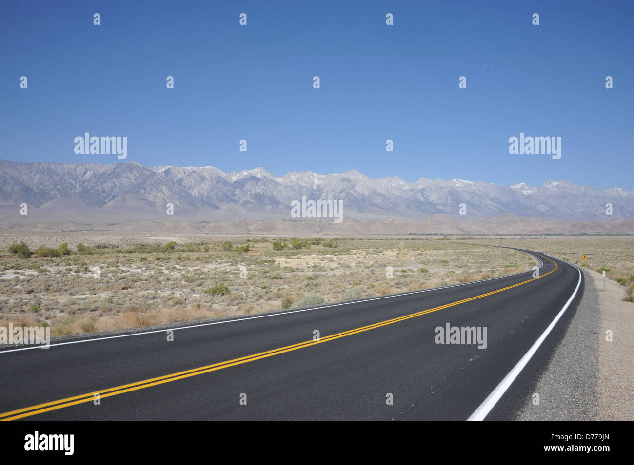 Highway 190 and scenery in Nevada, America Stock Photo - Alamy