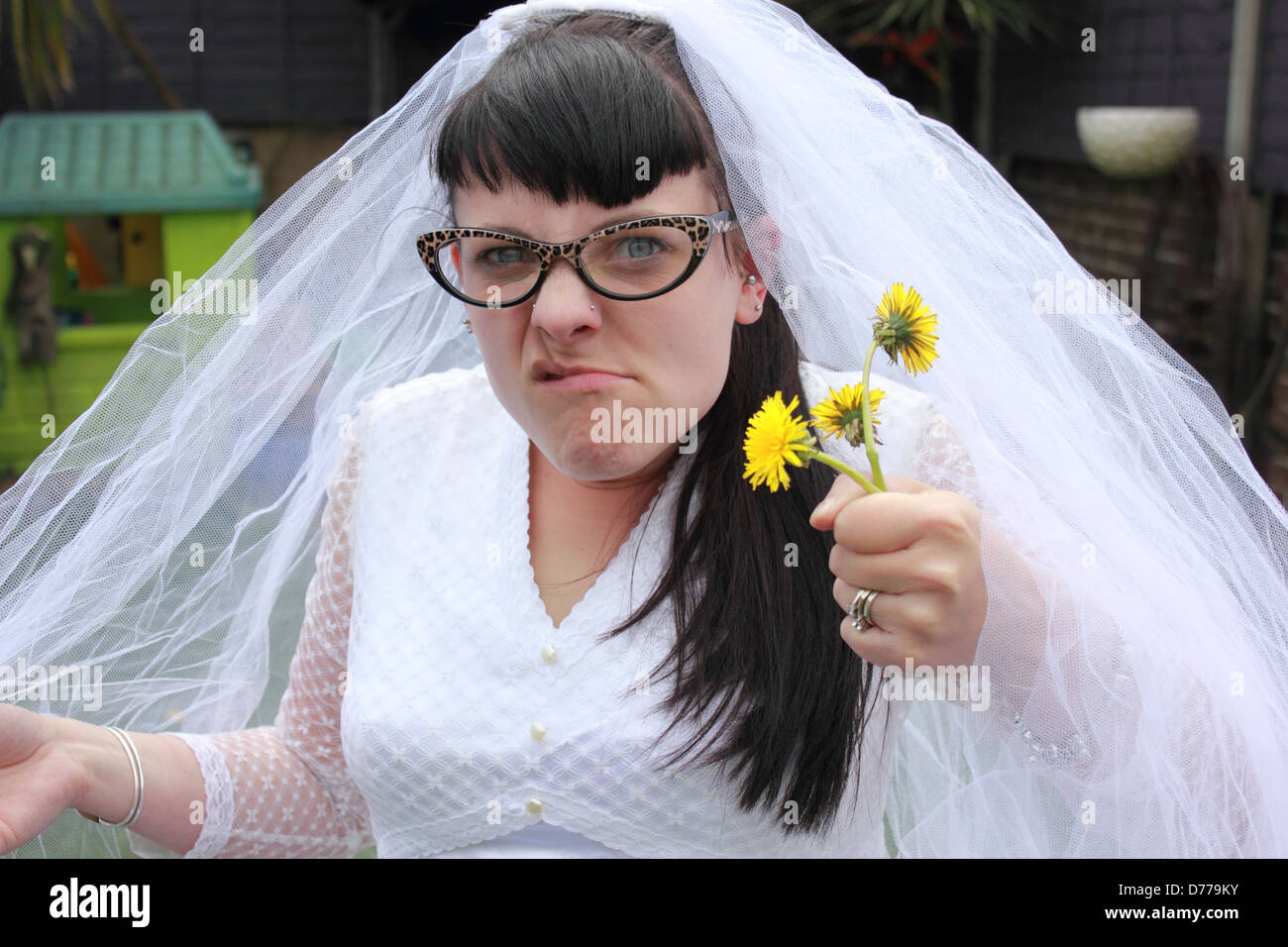 Angry jilted bride Stock Photo - Alamy