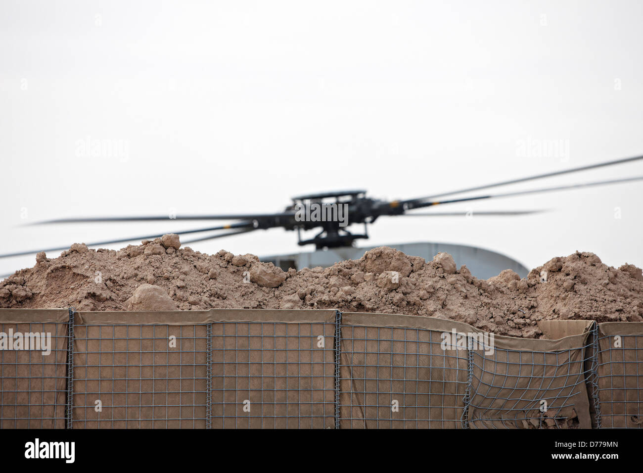 Spinning Rotor Assembly U.S Marine Corps CH-53D Hesco Barrier Small ...