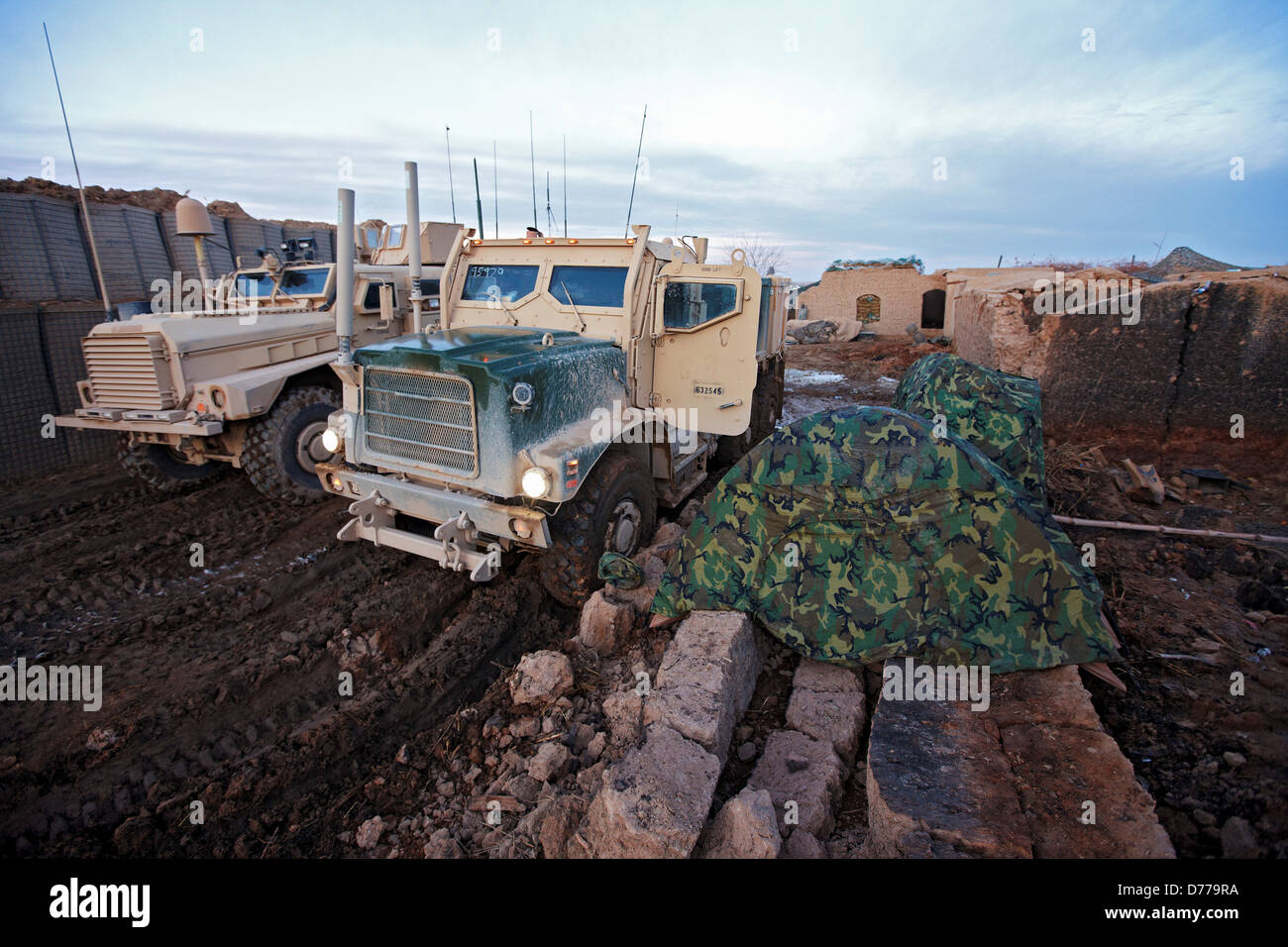 Small Austere U.S. Marine Corps Combat Outpost Tents in Afghanistan's ...