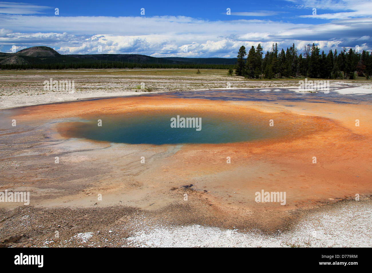 Prismatic Spring, Grand Prismatic Spring, Yellowstone, Wyoming, USA ...
