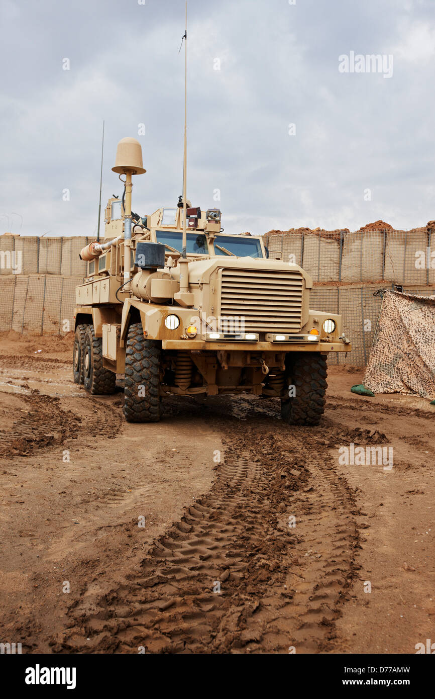 A U.S. Marine Corps MRAP or Mine Resistant Ambush Protected Vehicle at ...