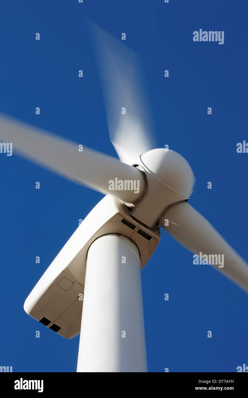 Detail Spinning Wind Turbine Stock Photo - Alamy