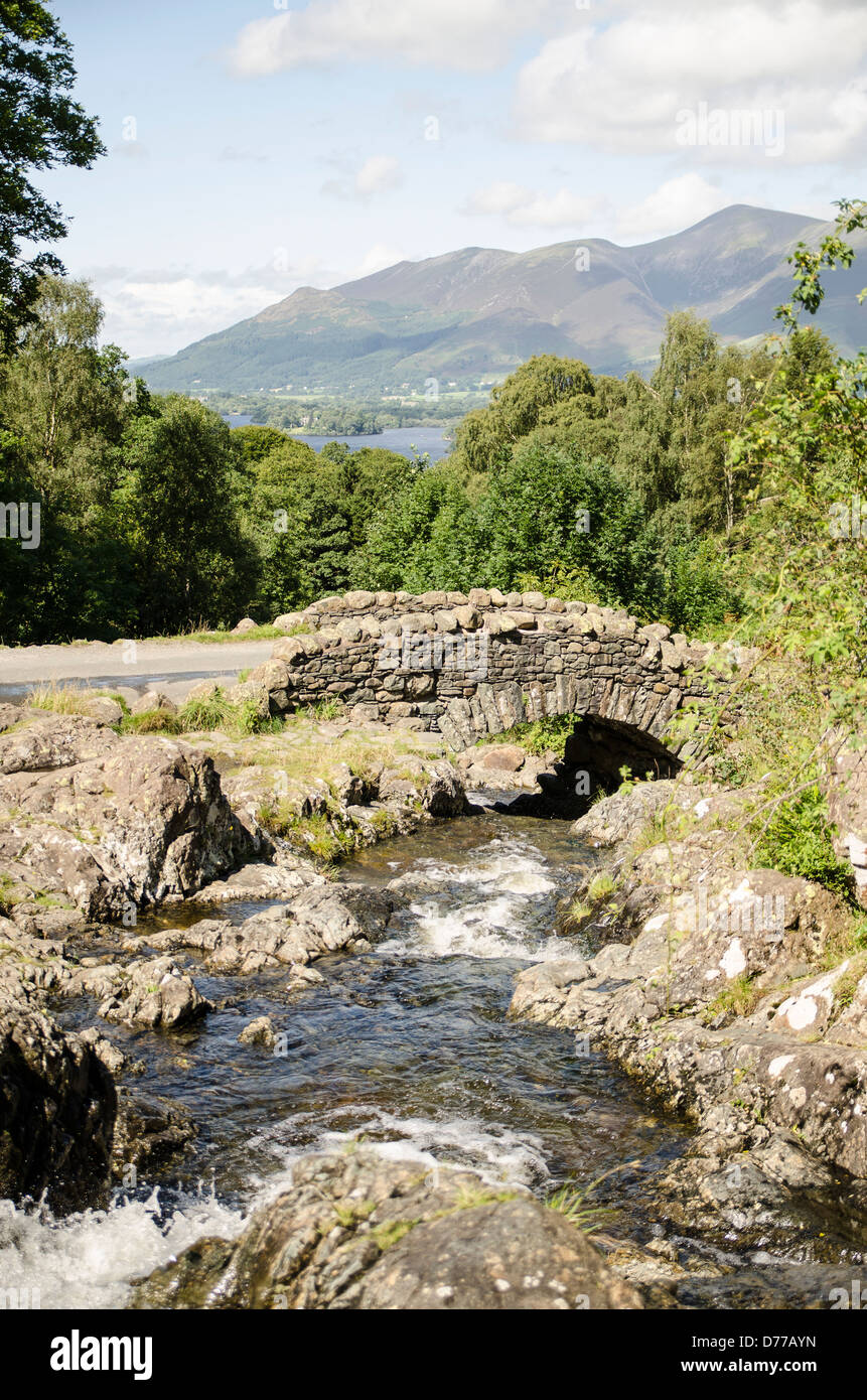 Ashness Bridge in the Lake District Cumbria Stock Photo - Alamy