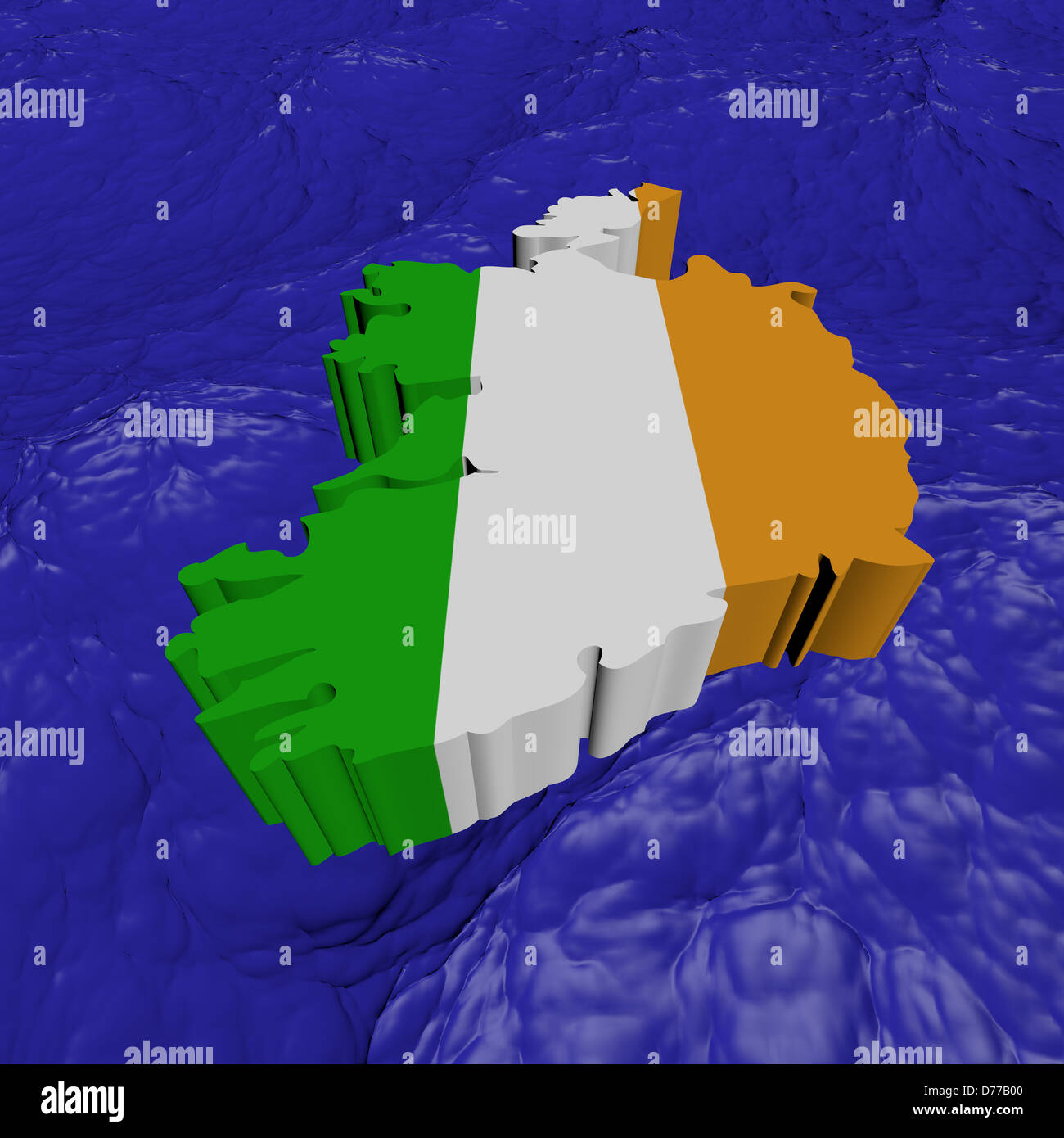 Irish sea map hi-res stock photography and images - Alamy