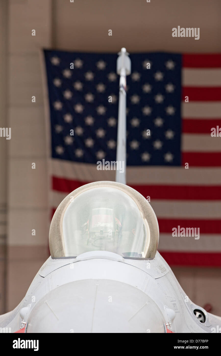 F 16 Eagle American Flag