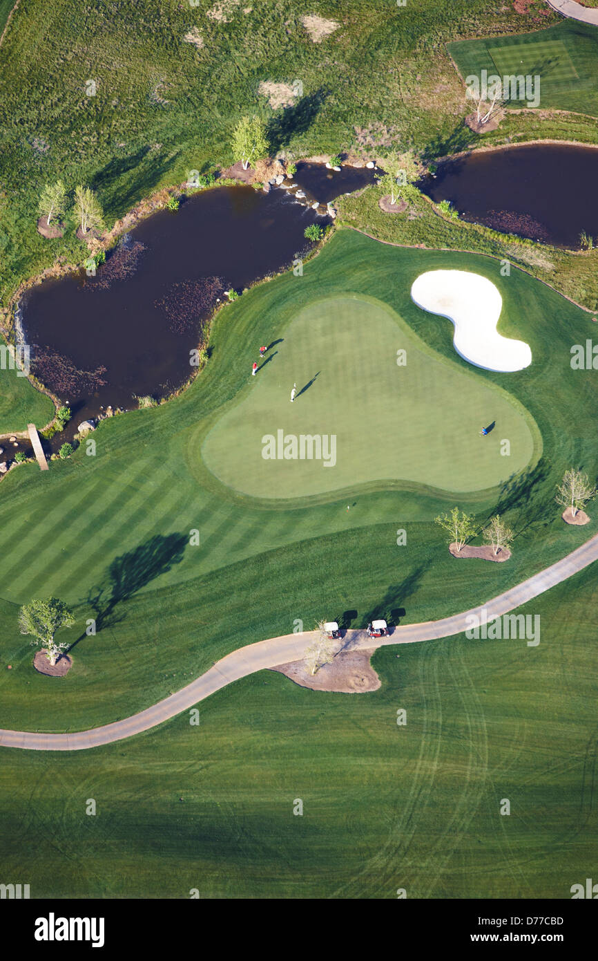Aerial view golf course California Stock Photo - Alamy
