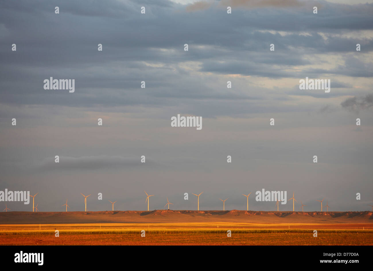 Distant view wind farm Colorado Stock Photo - Alamy