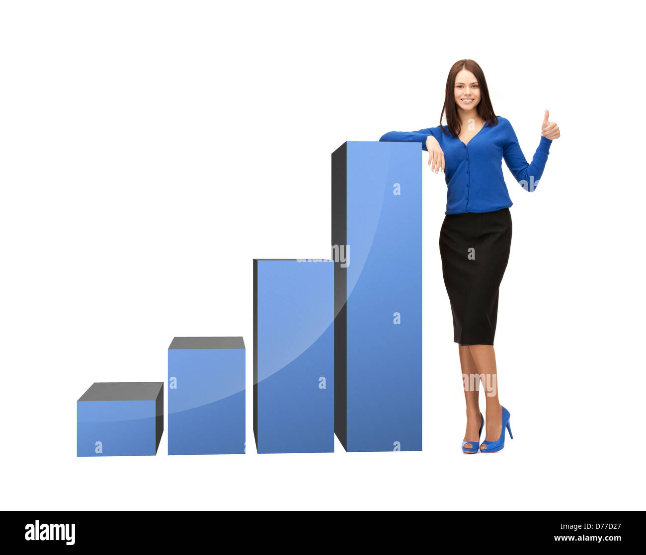 Abstract chart bar graph Cut Out Stock Images & Pictures - Alamy
