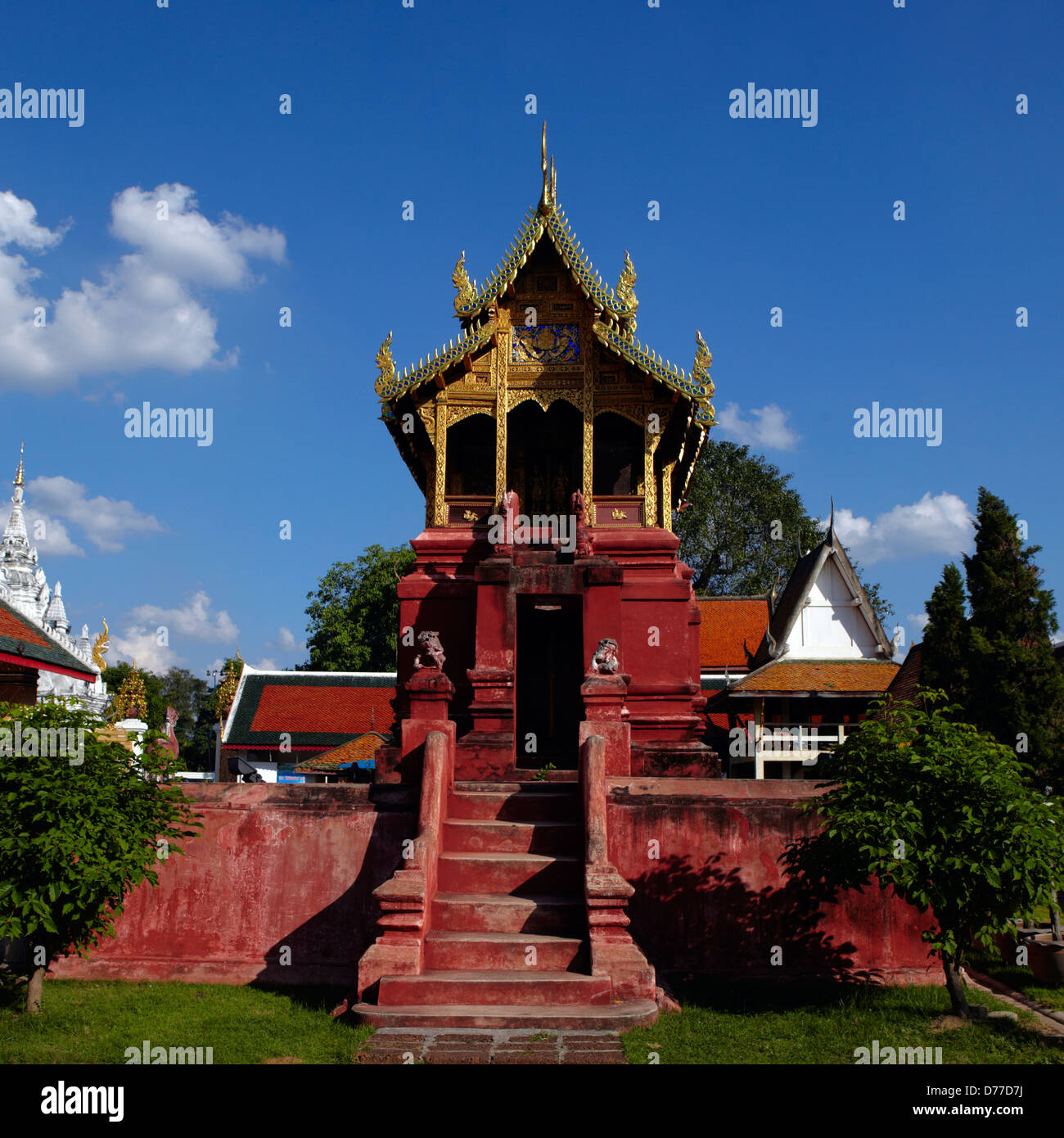Wat Hariphunchai Temple, Lamphun in Thailand Stock Photo - Alamy